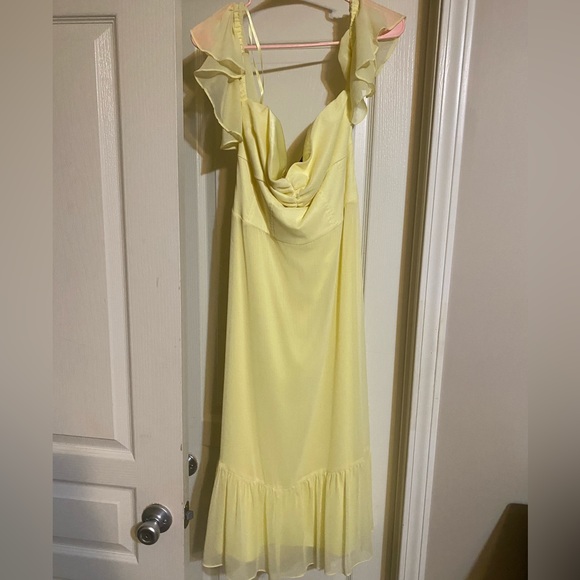 Gianni Bini | Dresses | Gianni Bini Pastel Yellow Midi Dress | Poshmark